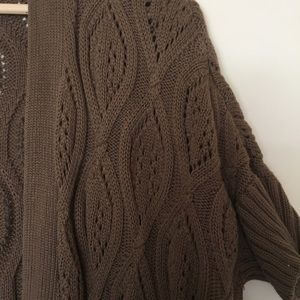 LOFT | Sweaters | Loft Brown Open Cardigan | Poshmark